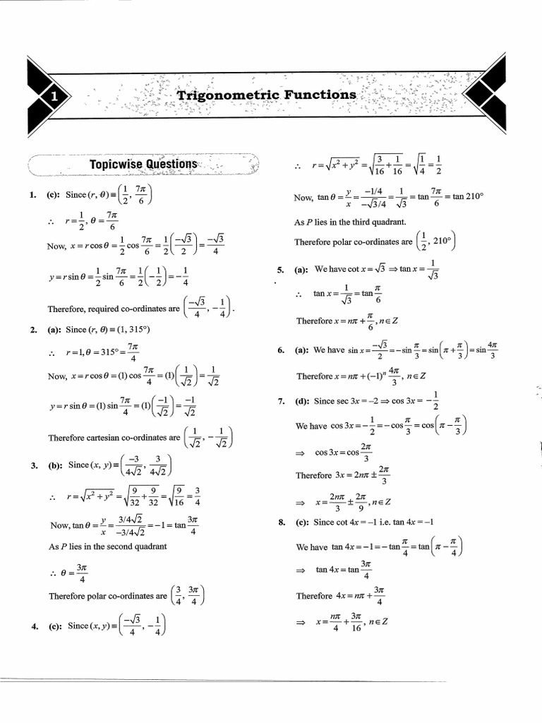Trigonometric Functions | PDF