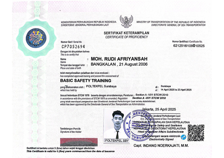 Sertifikat BST | PDF