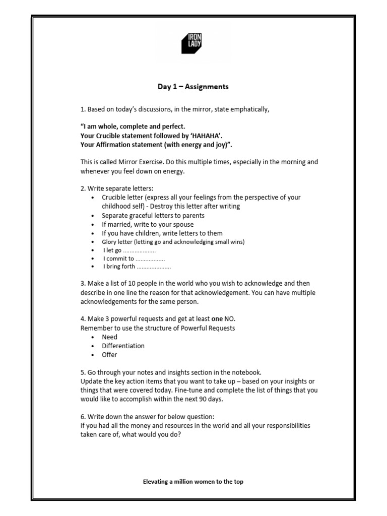 Day 1 Assignment | PDF