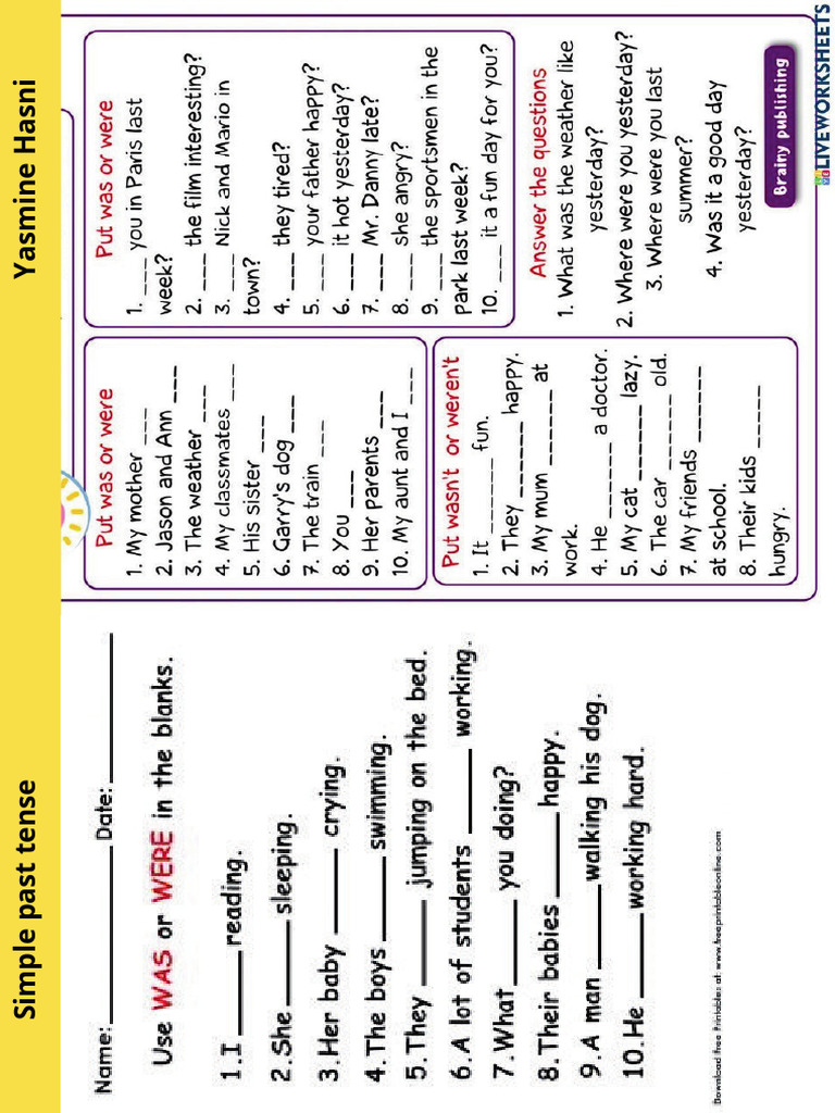 Understanding Simple Past Tense | PDF