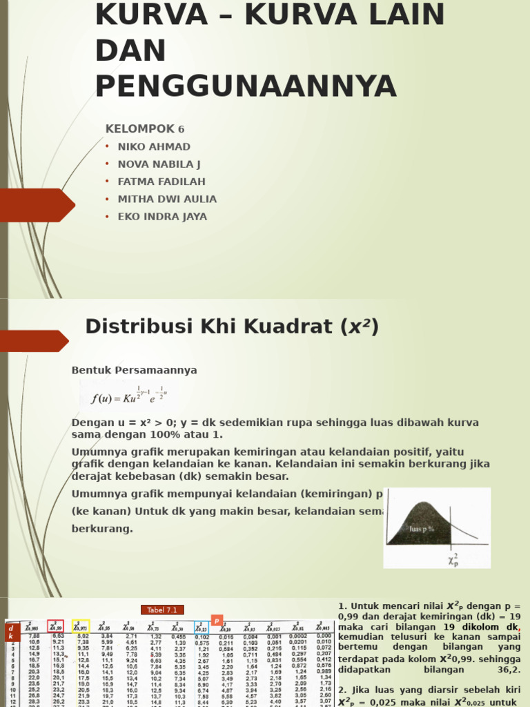 KEL 7 KURVA – KURVA LAIN DAN PENGGUNAANNYA | PDF
