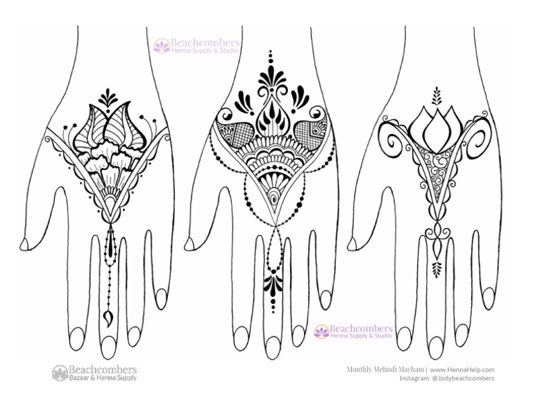 2024 12 MMM Free Henna Designs | PDF