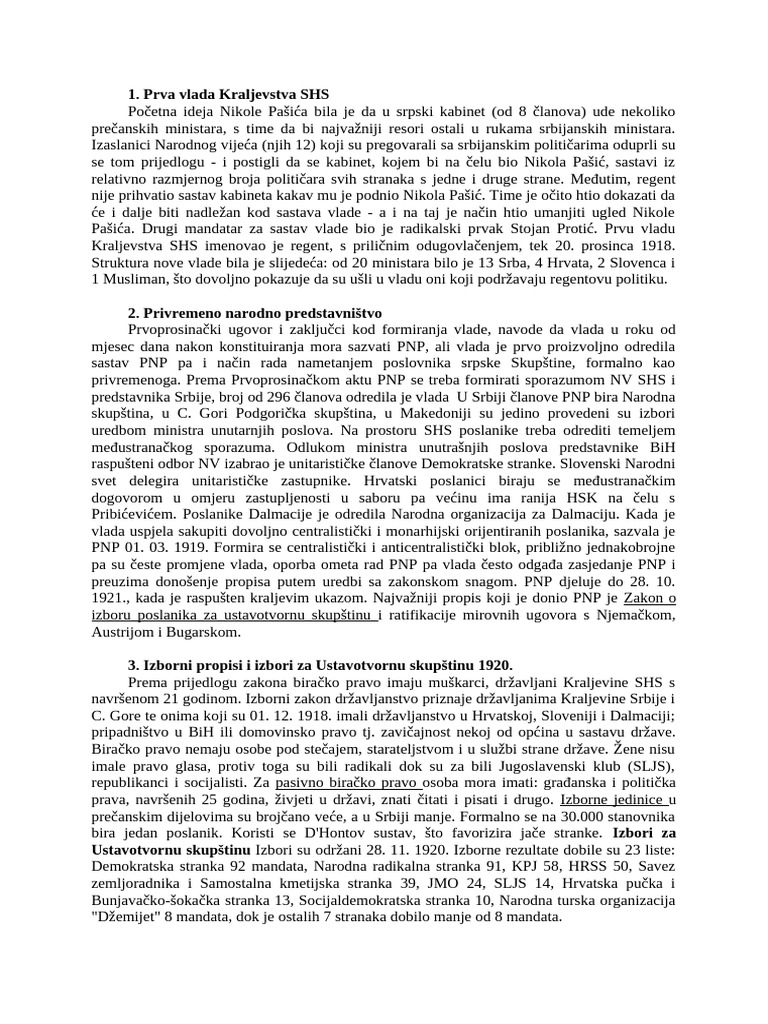 Vukas, Povijest Hrv. Prava I Države, III. Dio Od 1918. Do 1945 | PDF