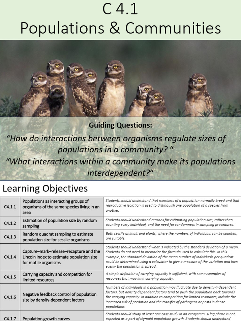 Population Dynamics and Estimation Methods | PDF | Statistical ...