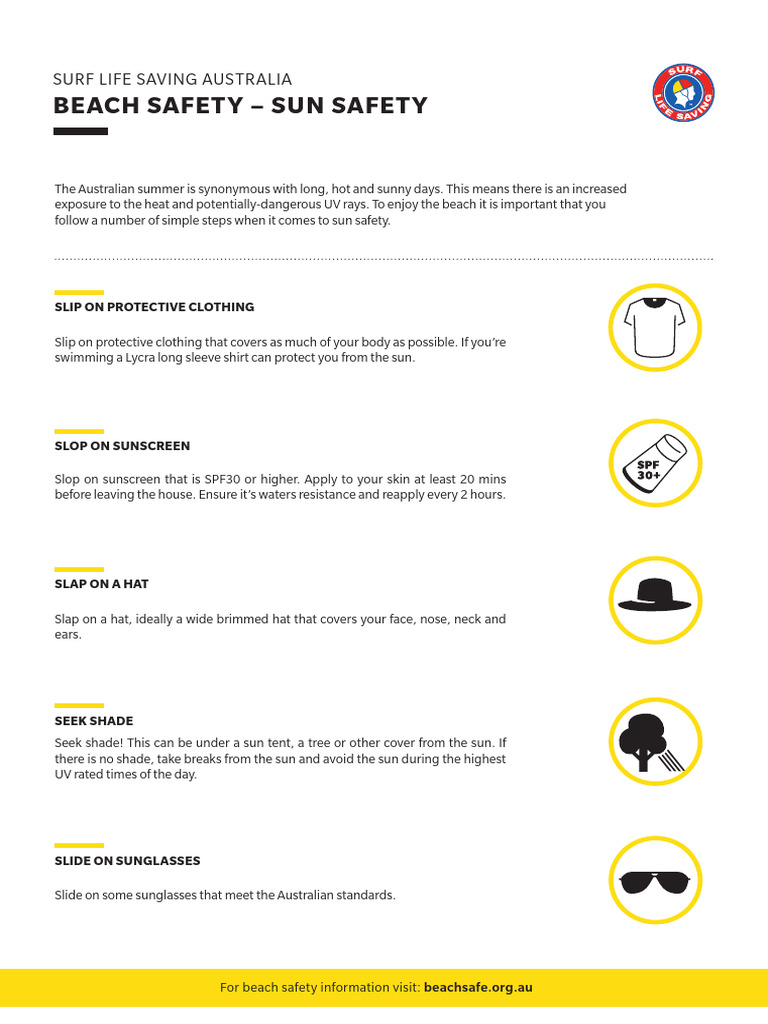 SunSafety Fact SheetA4 SLSA 2020 | PDF