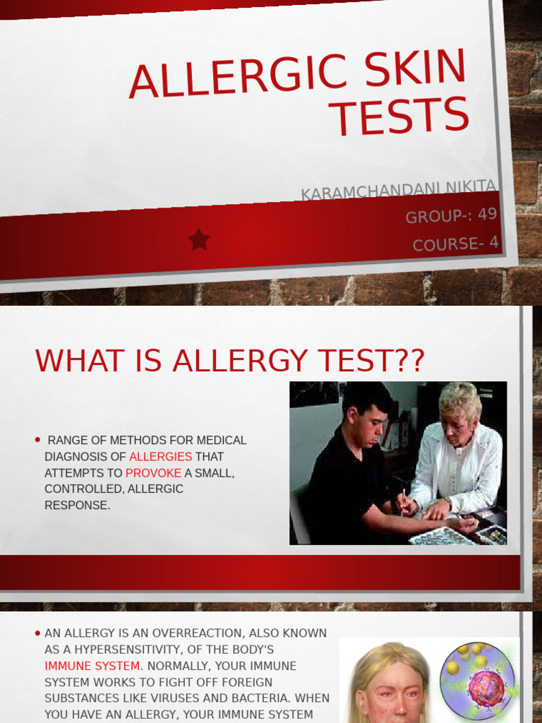 Allergy Skin Tests Explained | PDF | Allergy | Allergen