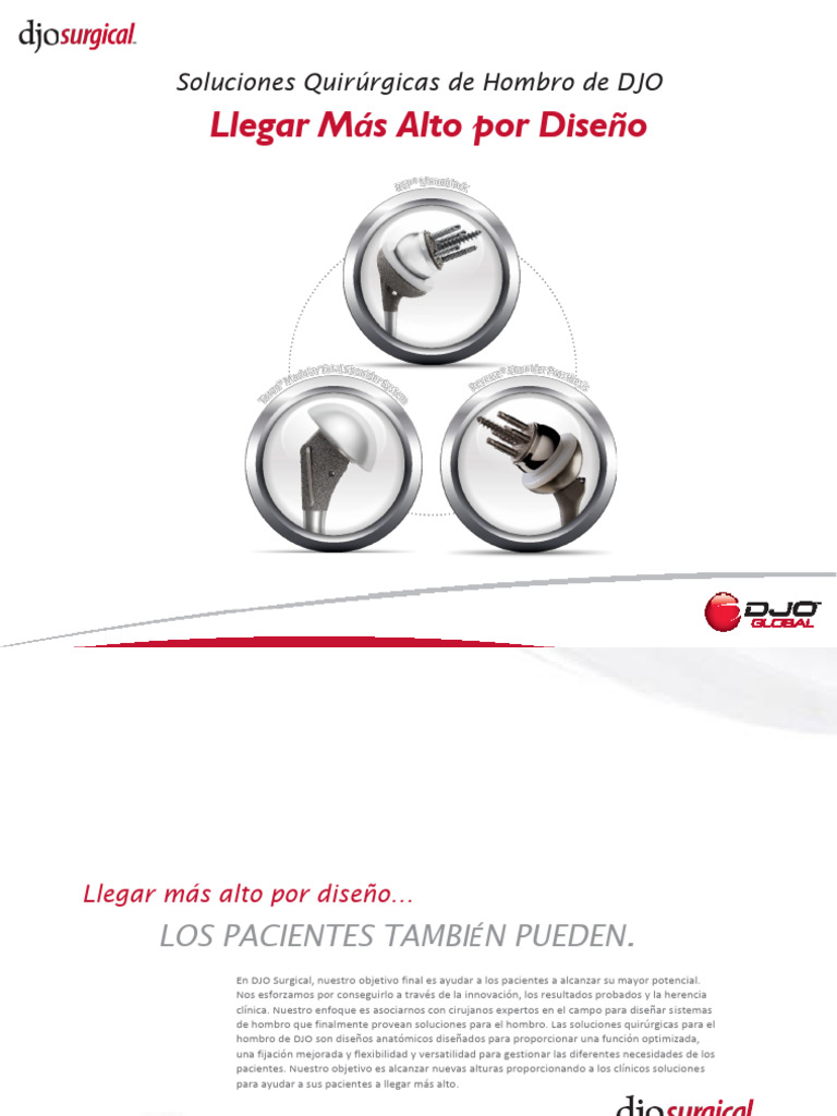 Soluciones Quirúrgicas DJO para Hombro | PDF | Hombro