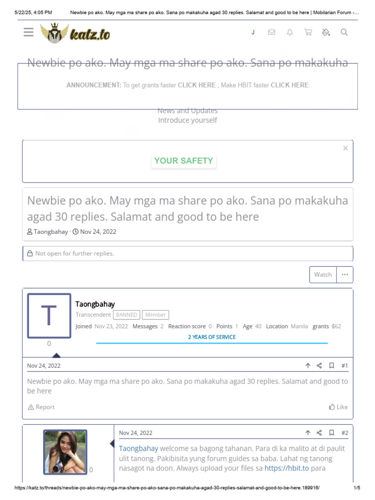 Newbie Po Ako. May Mga Ma Share Po Ako. Sana Po Makakuha Agad 30 Replies. Salamat and Good To Be ...