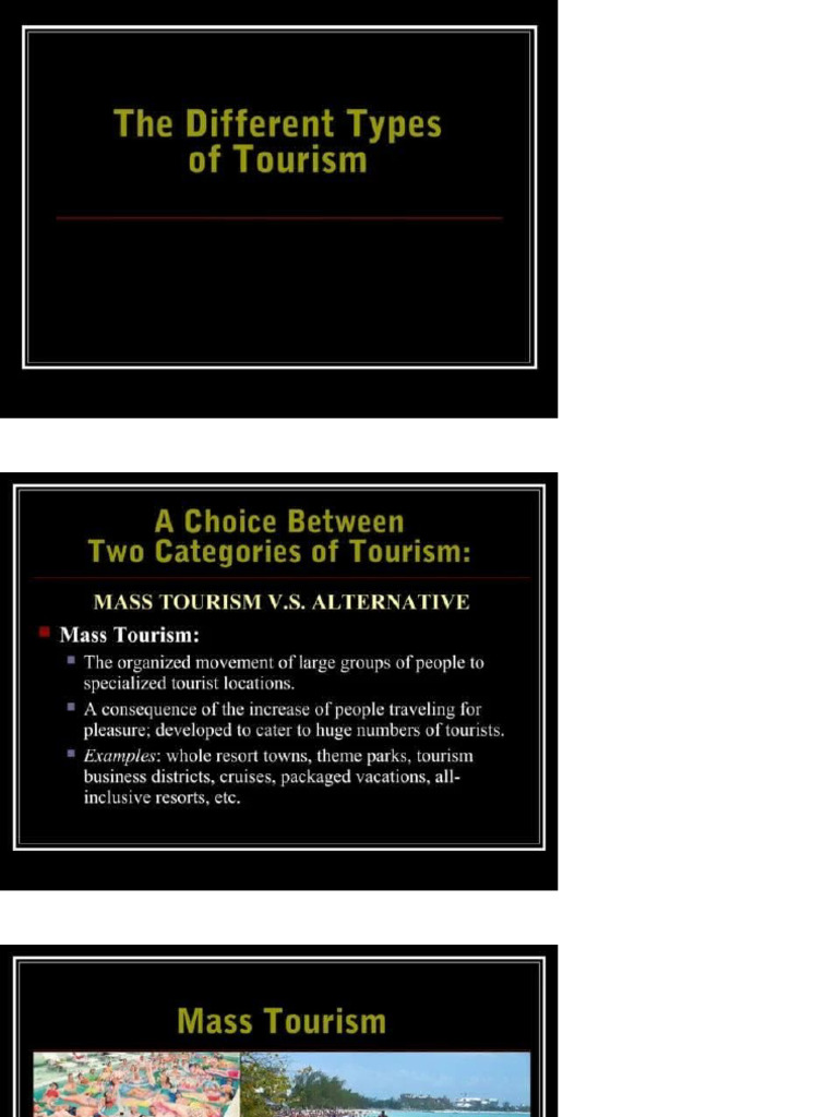 Types & Forms of Tourism | PDF