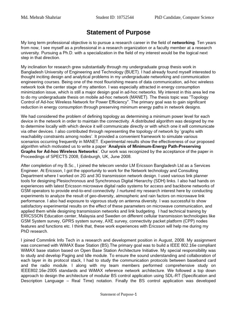 Mehrab Uni of Kentucky Sop | PDF | Wireless Ad Hoc Network | Computing