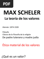 Escala de Valores Max Scheler | PDF