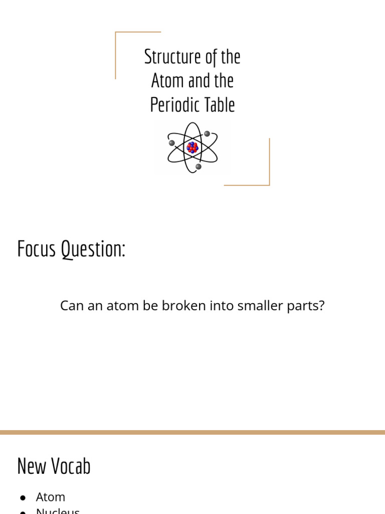 Structure of The Atom | PDF | Atoms | Chemical Elements