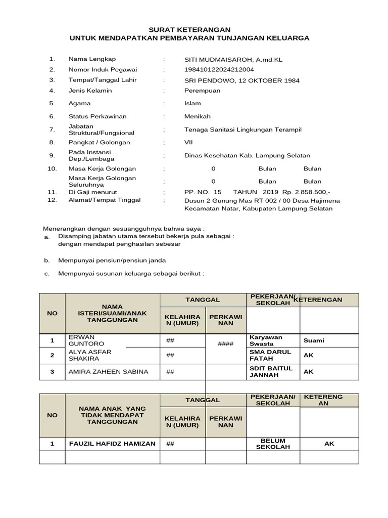 Blangko KP4 2025 | PDF