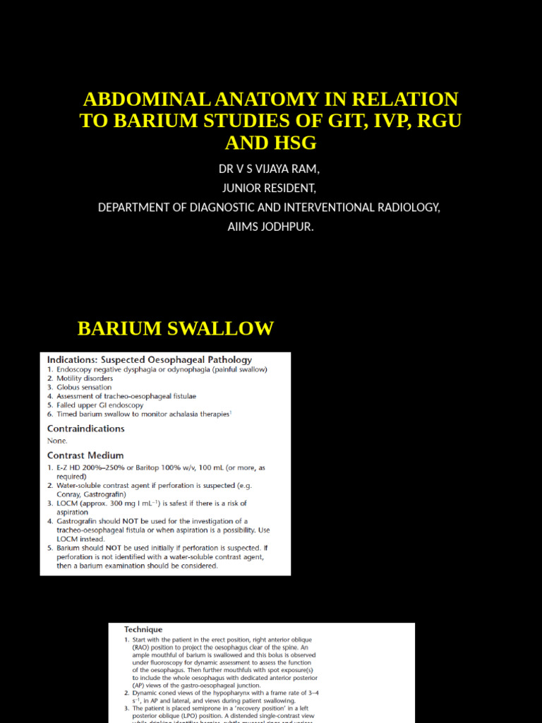ANATOMY RELATED TO FLURO PROCEDURES | PDF | Digestive System ...