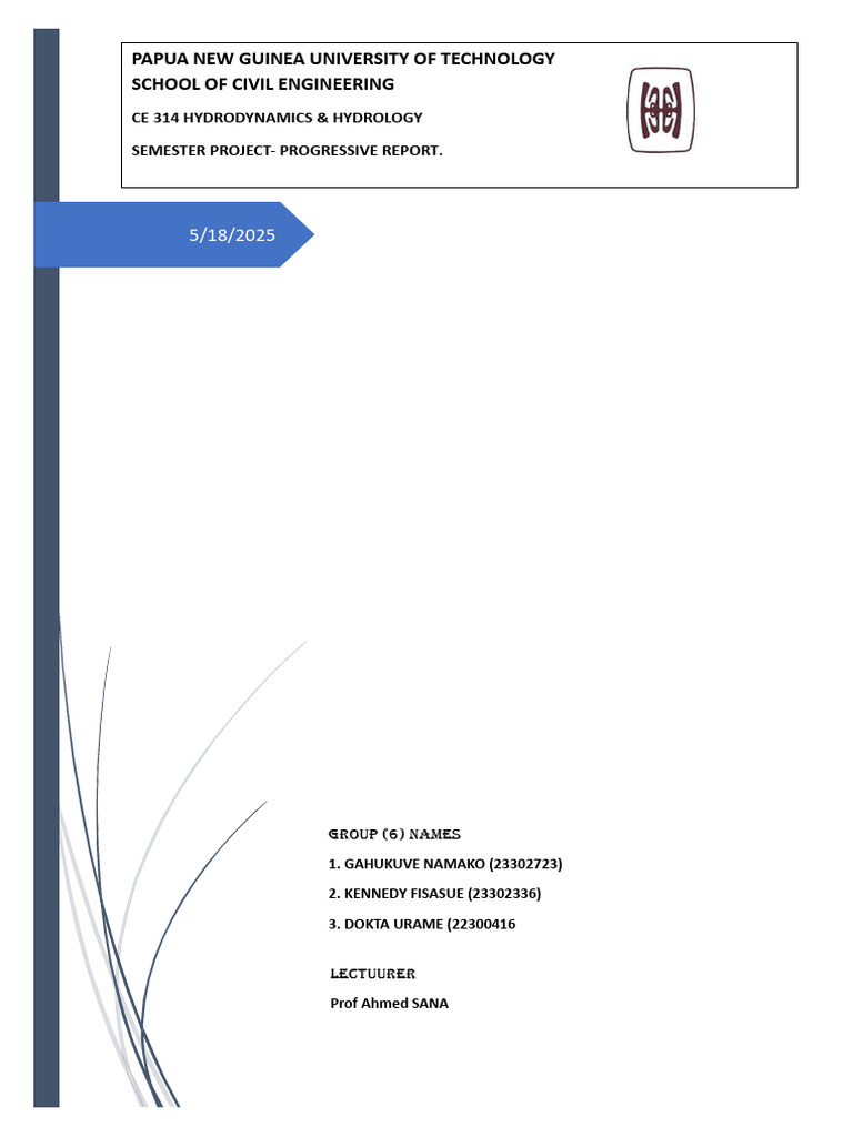 Hydrology Project Progressive Report | PDF | Hydrology | Discharge ...