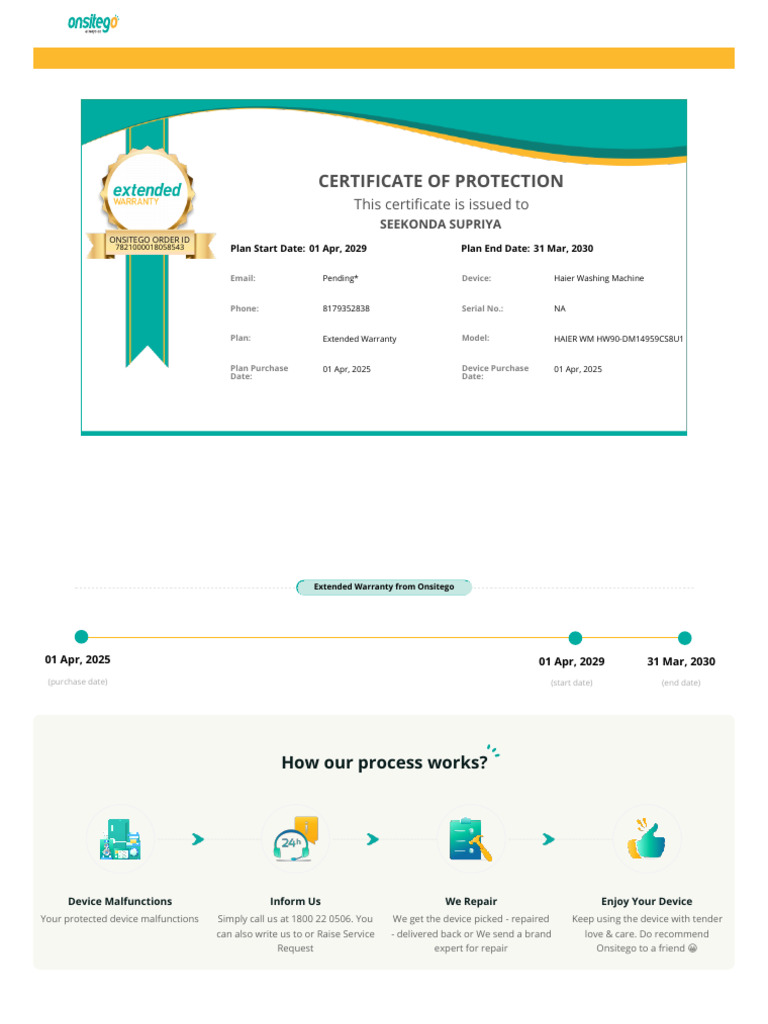 Certificate 7821000018058543 | PDF