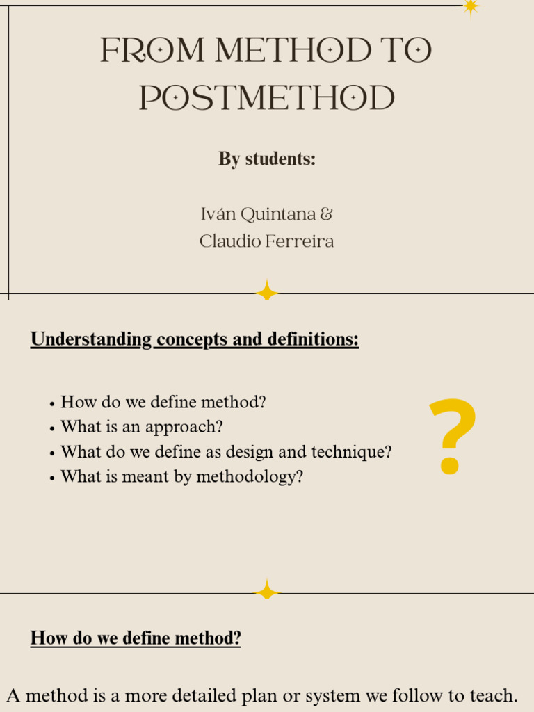 From Method To Postmethod | PDF | Methodology | Teachers