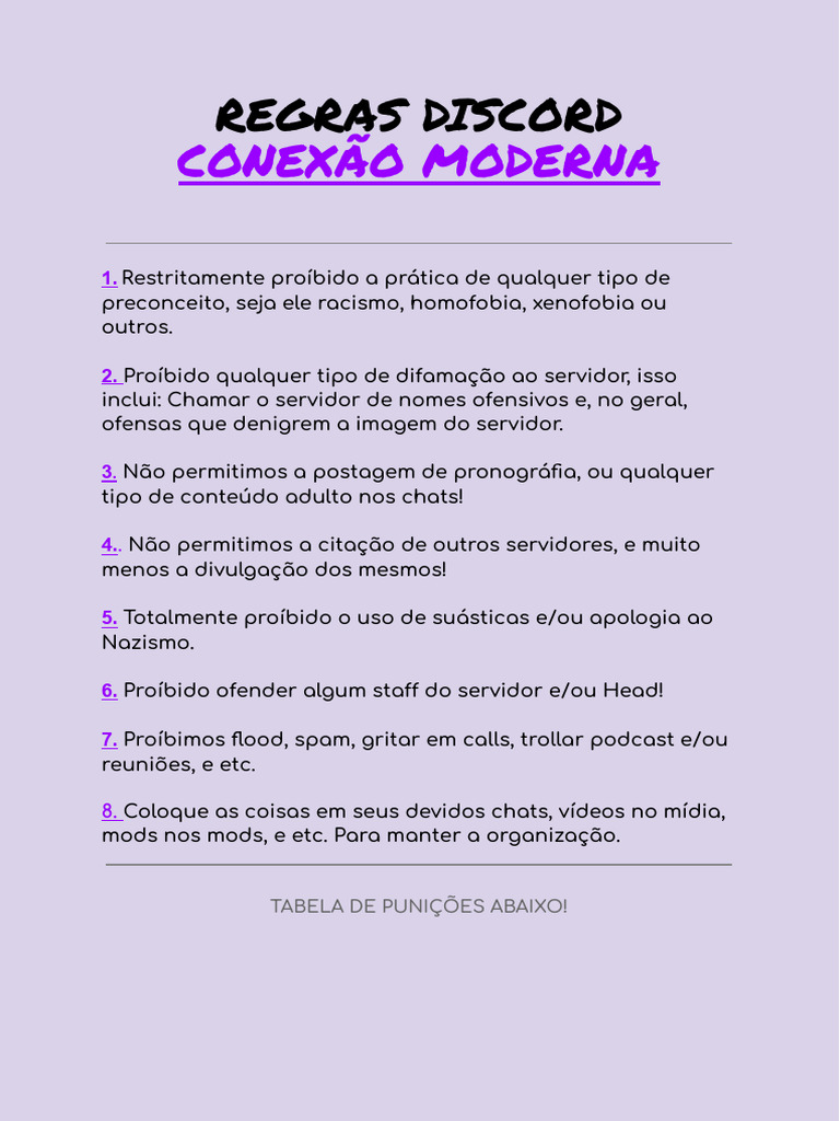 Regras Discord | PDF