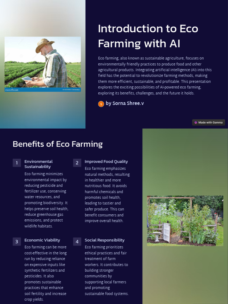 Introduction To Eco Farming With AI | PDF | Agriculture | Artificial ...