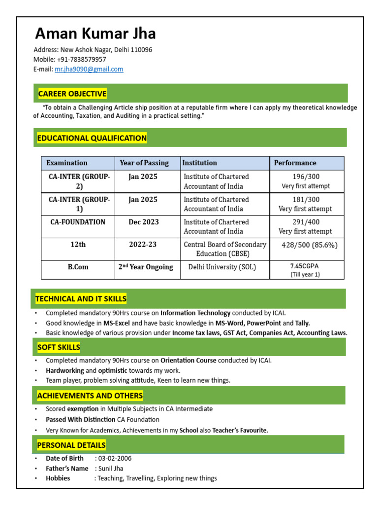 Aman Resume | PDF