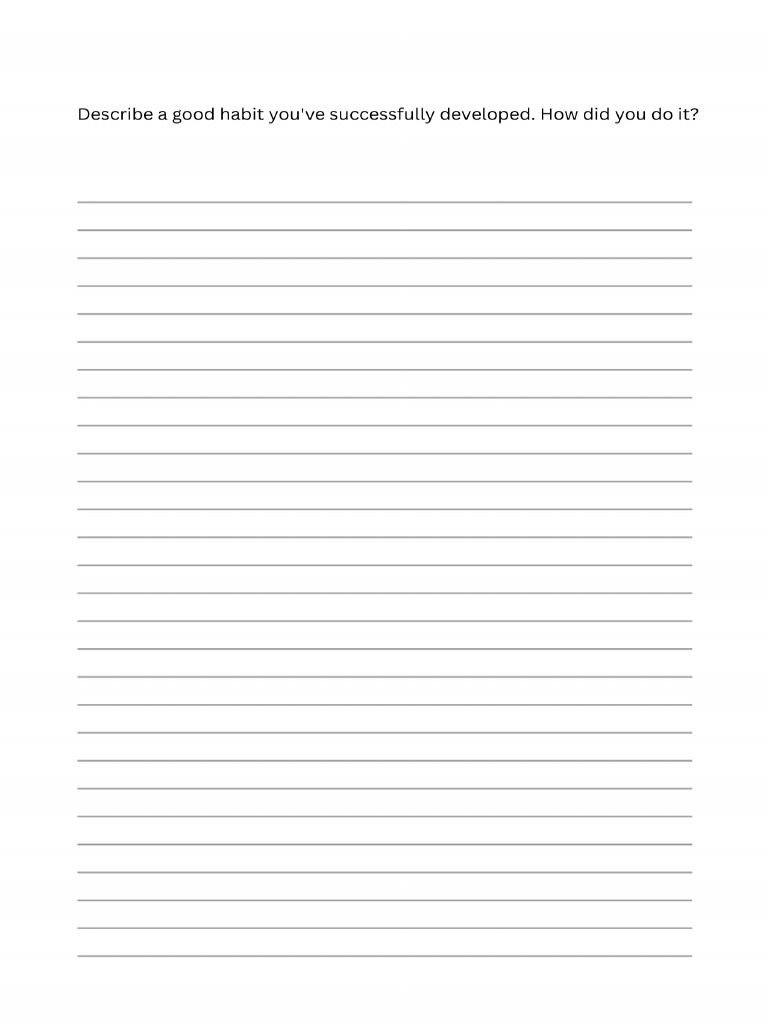 Atomic Habits Journal Prompts | PDF