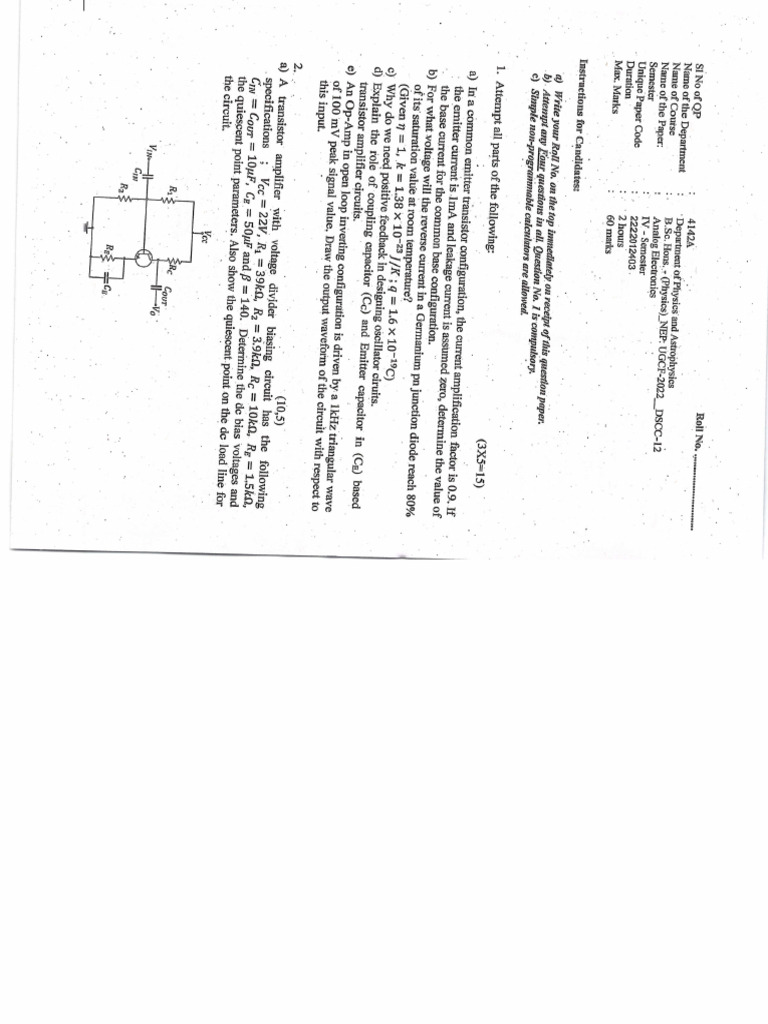 Analog Electronics | PDF
