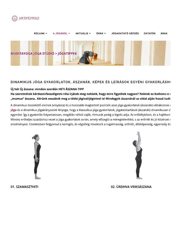 Jóga Gyakorlatok - Szuper Fotókkal | PDF