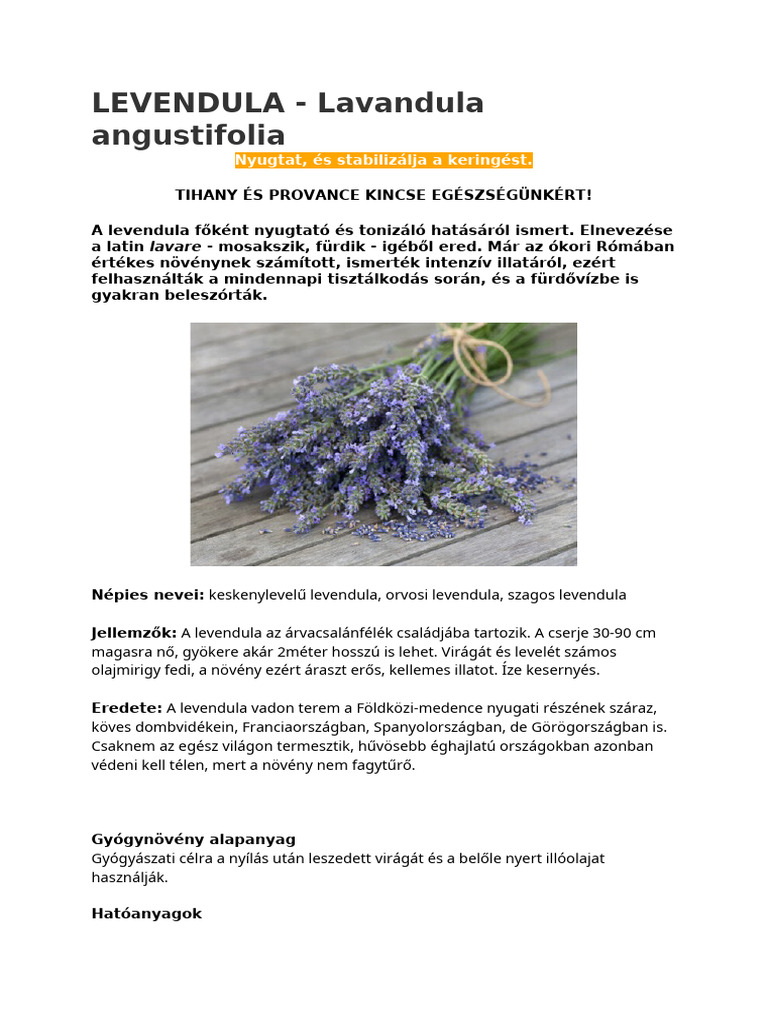 LEVENDULA | PDF