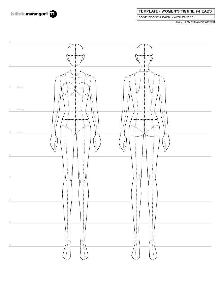 Womens Body Template - Front&Back | PDF