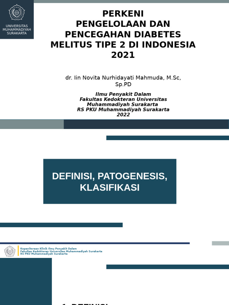 Panduan Diagnosis Dan Tata Laksana DM Perkeni 2021 | PDF