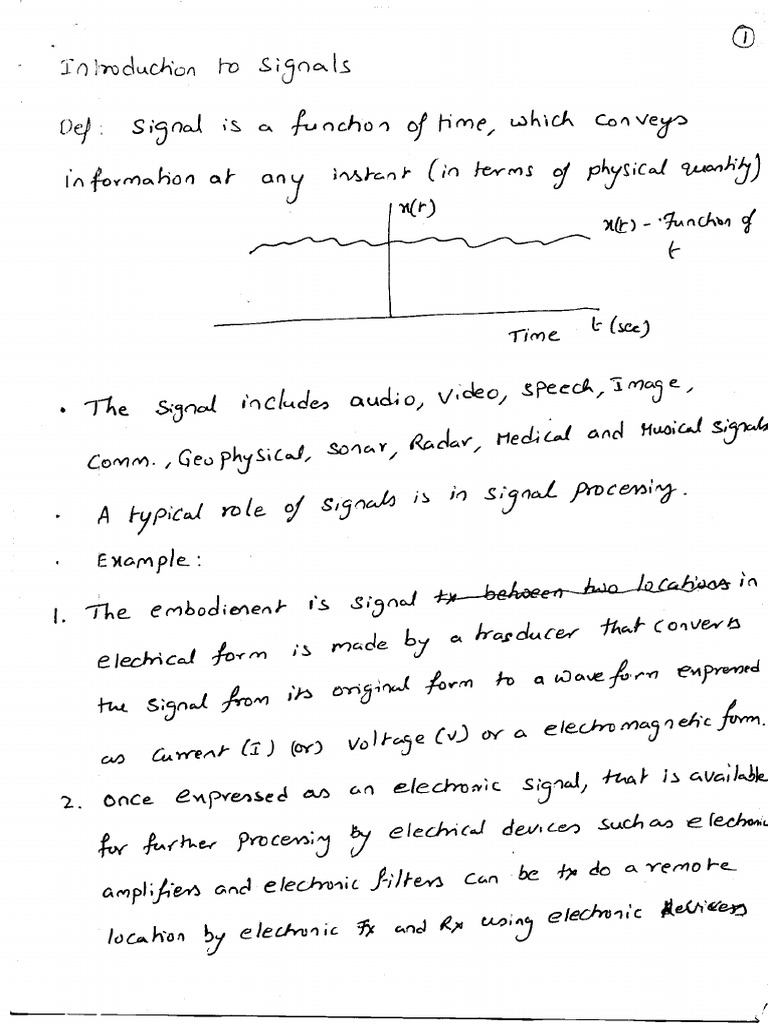 13.signals & Systems - Part-1 | PDF