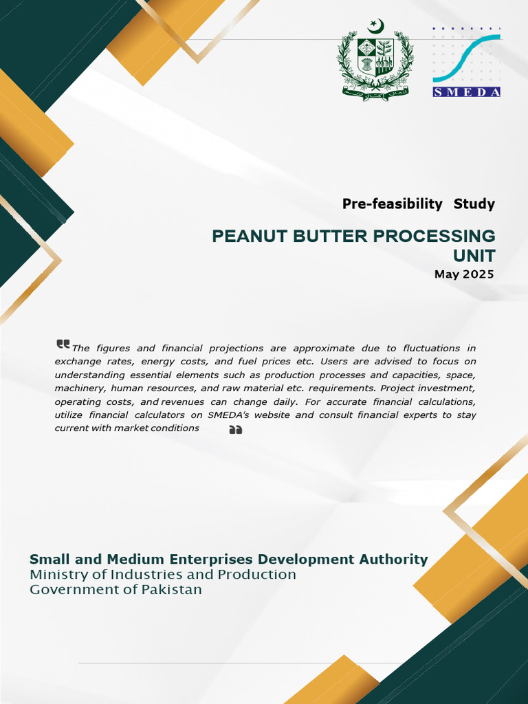Peanut Butter Processing | PDF | Small And Medium Sized Enterprises | Peanuts