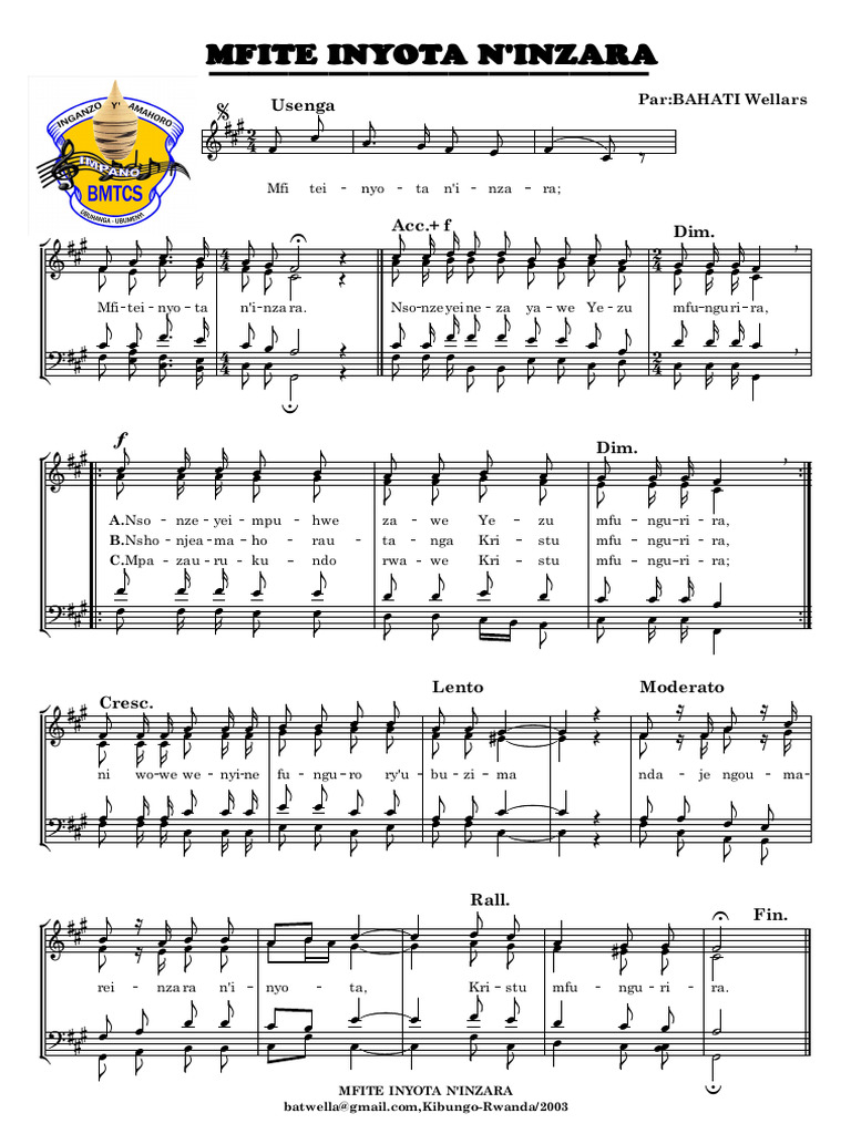 Mfite Inyota N'inzara | PDF