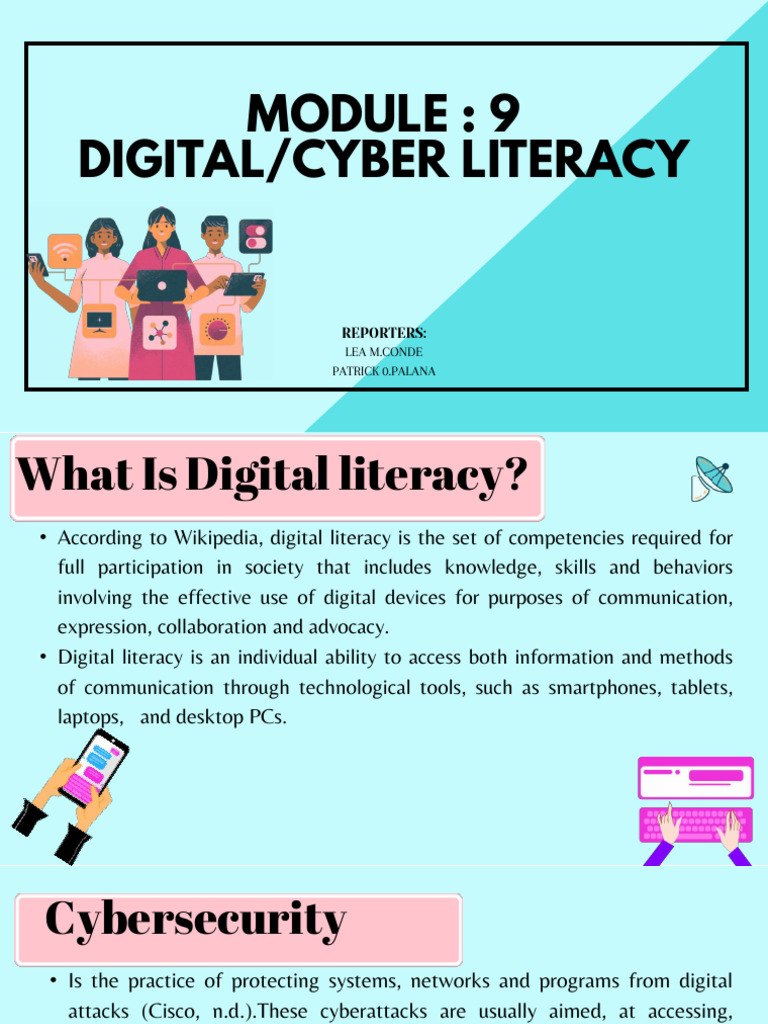 Module Ix Digitalcyber Literacy | PDF | Cybercrime | Security