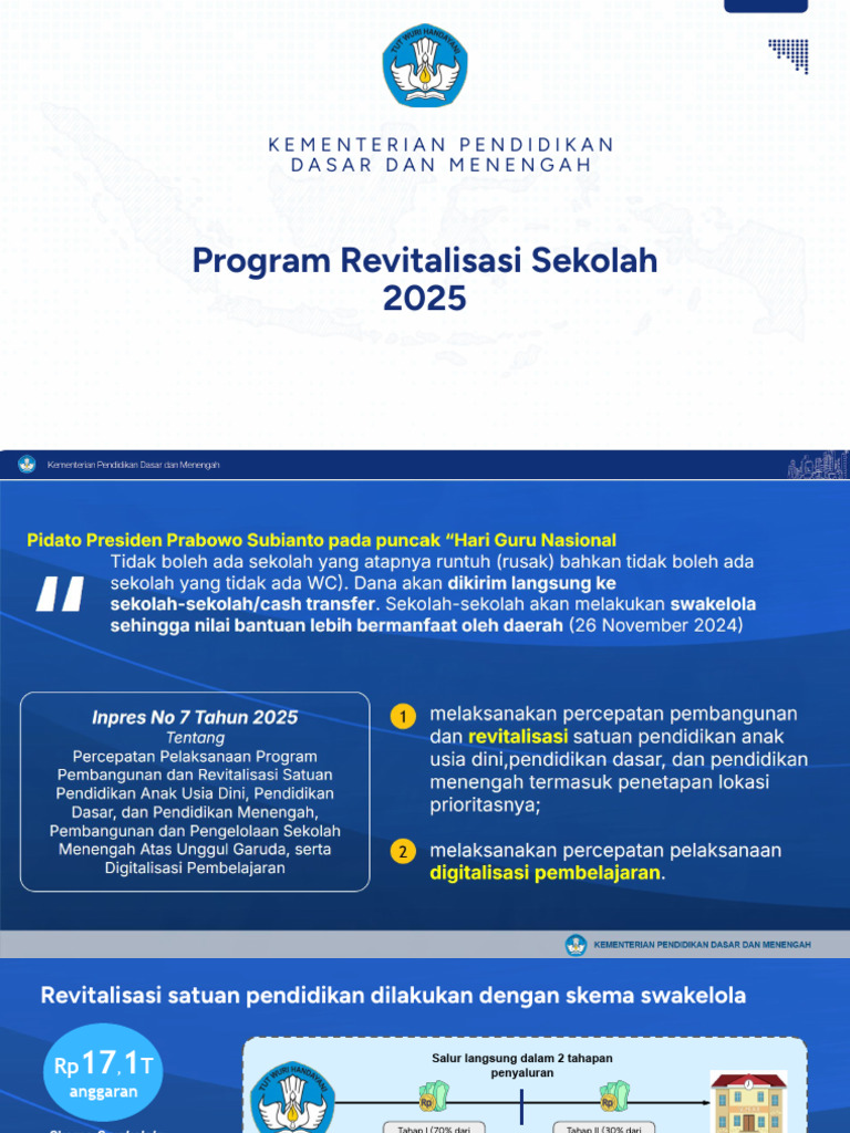 Materi 1. Kebijakan Program Revitalisasi | PDF