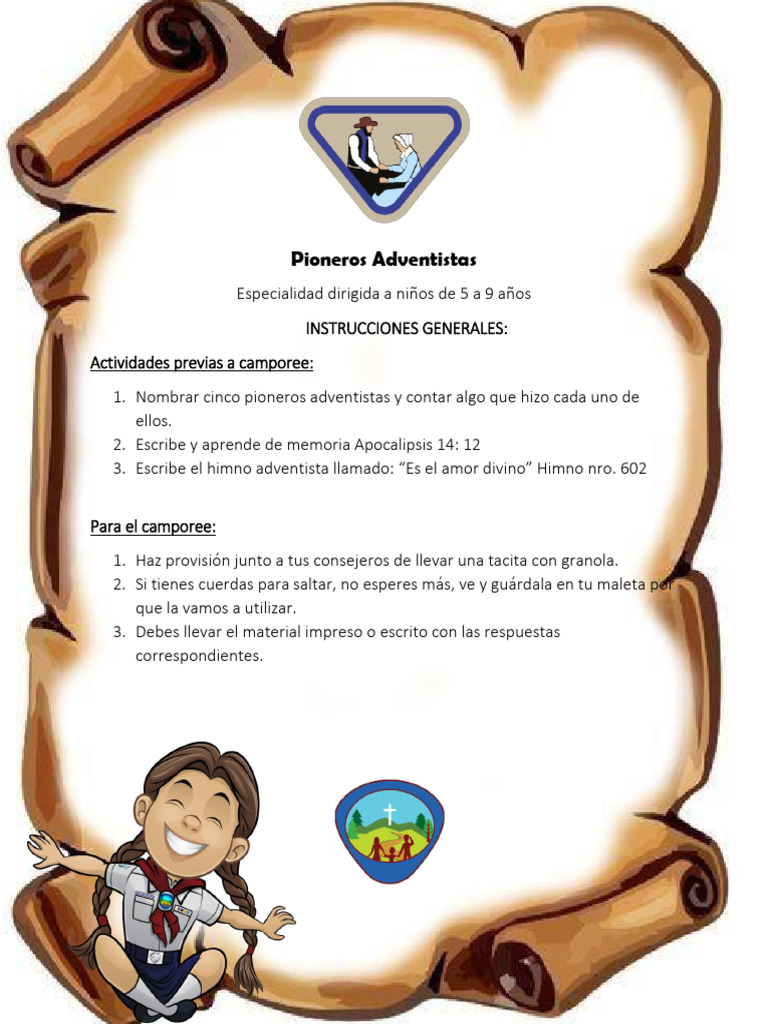 Pioneros Adventistas Aventureros | PDF