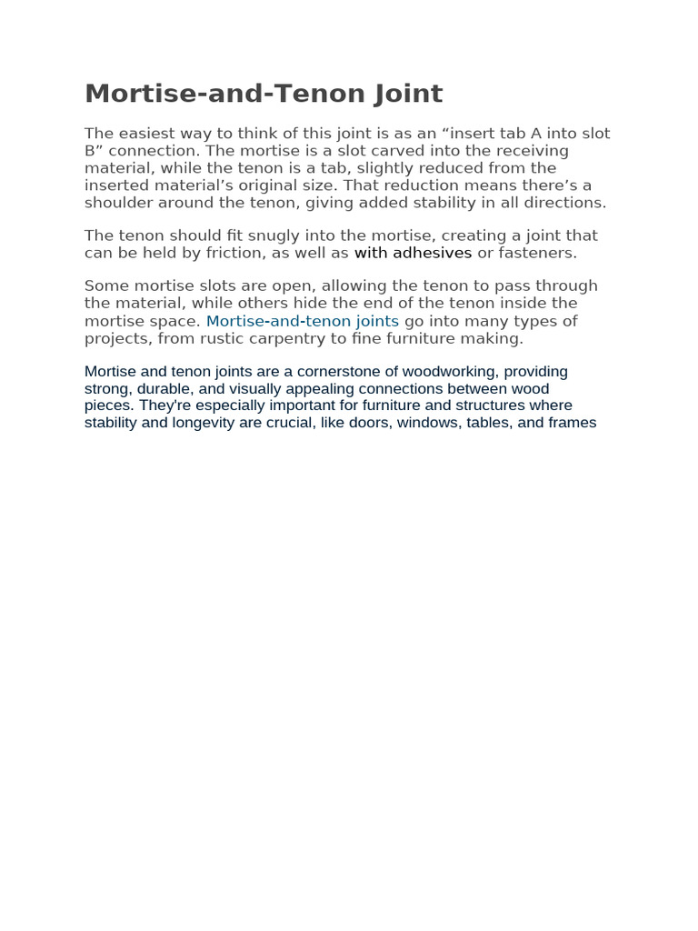 Rabbet Joint 1 | PDF