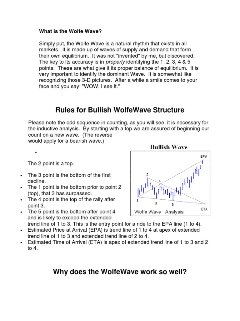 Rules For Bullish Wolfewave Structure: What Is The Wolfe Wave? | PDF ...