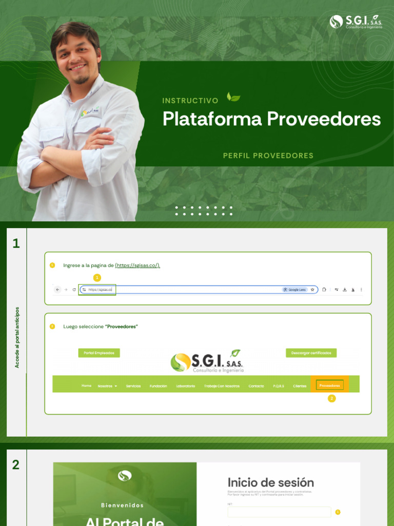 Nuevo Instructivo Plataforma Proveedores - (Descargar Certificados) | PDF