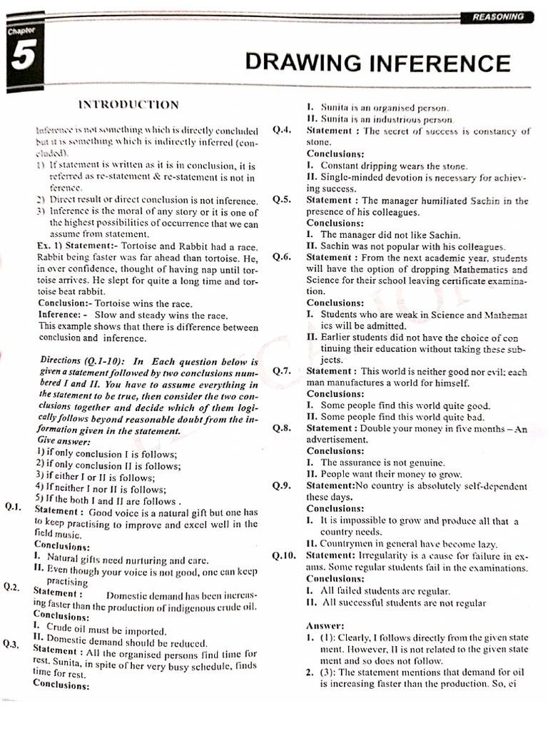 Inference Questions | PDF