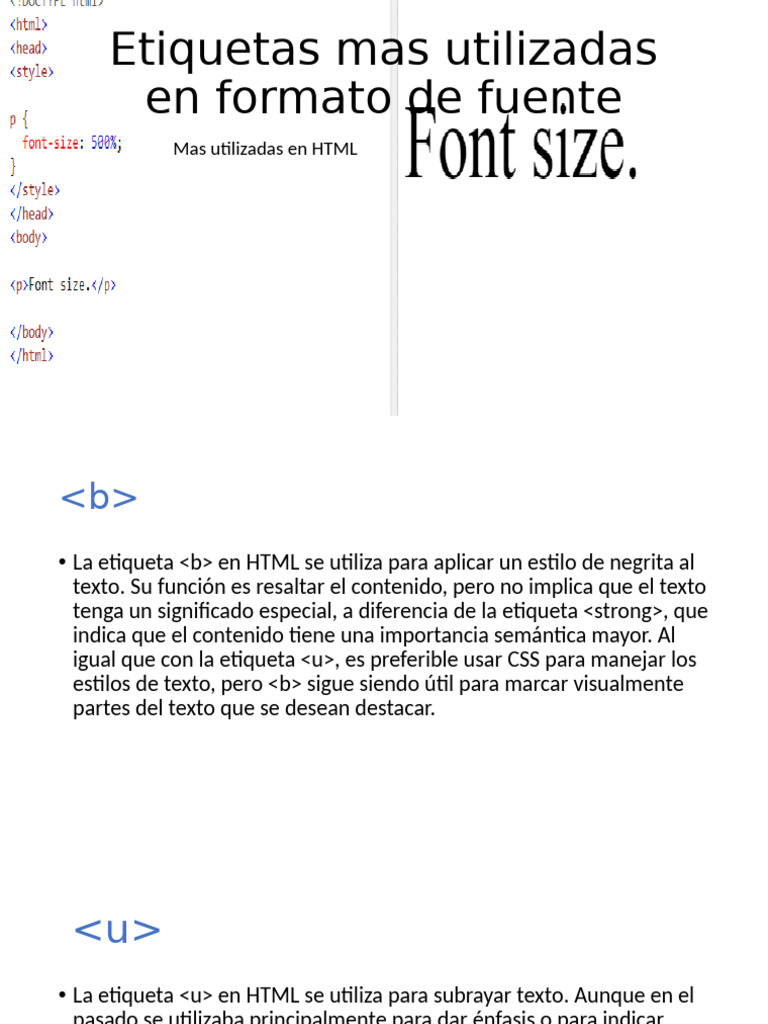 Etiquetas HTML para Formato de Texto | PDF | HTML | Informática