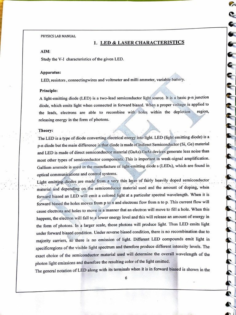 Physics Lab Manual | PDF