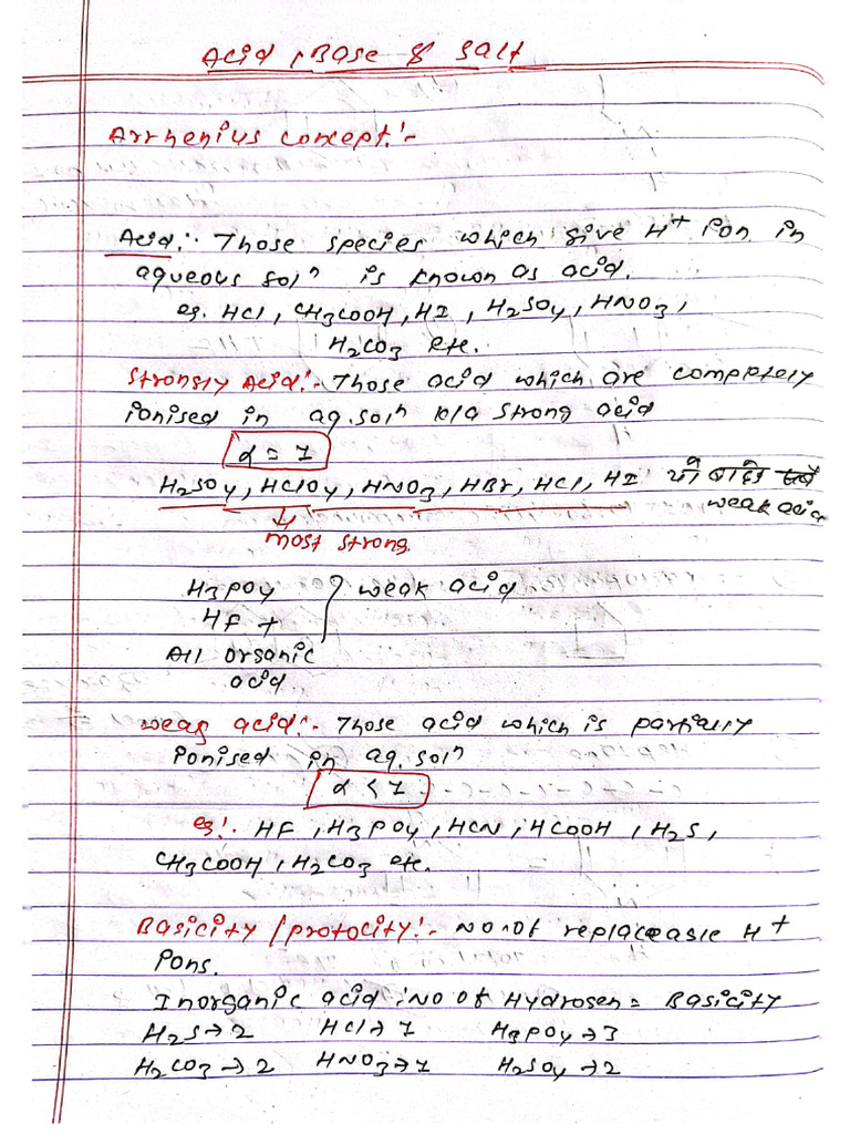 Acid, Base Salt | PDF