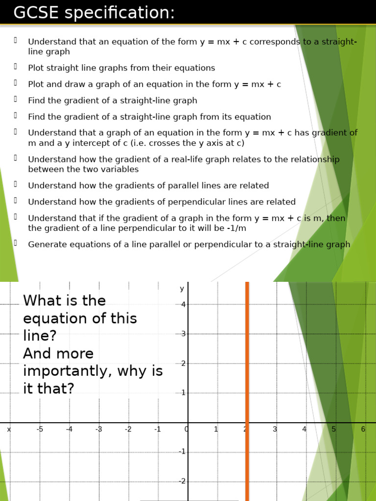 GCSE StraightLines | PDF | Line (Geometry) | Slope