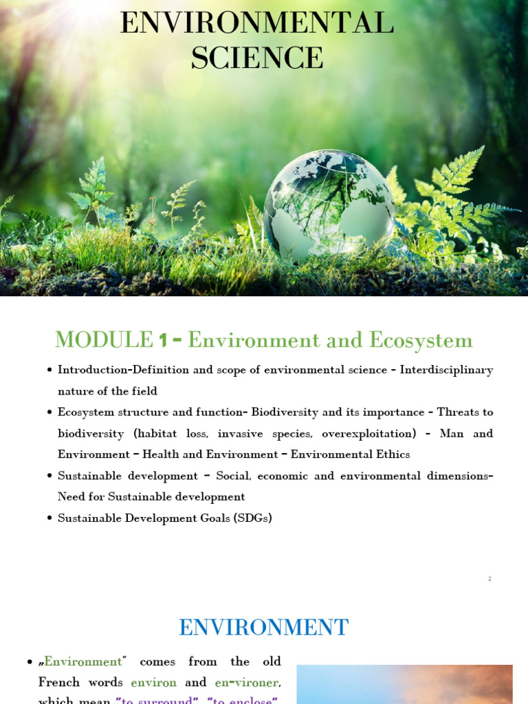 EVS MODULE 1.pptx - 20250520 - 123205 - 0000 | PDF | Food Web | Ecosystem