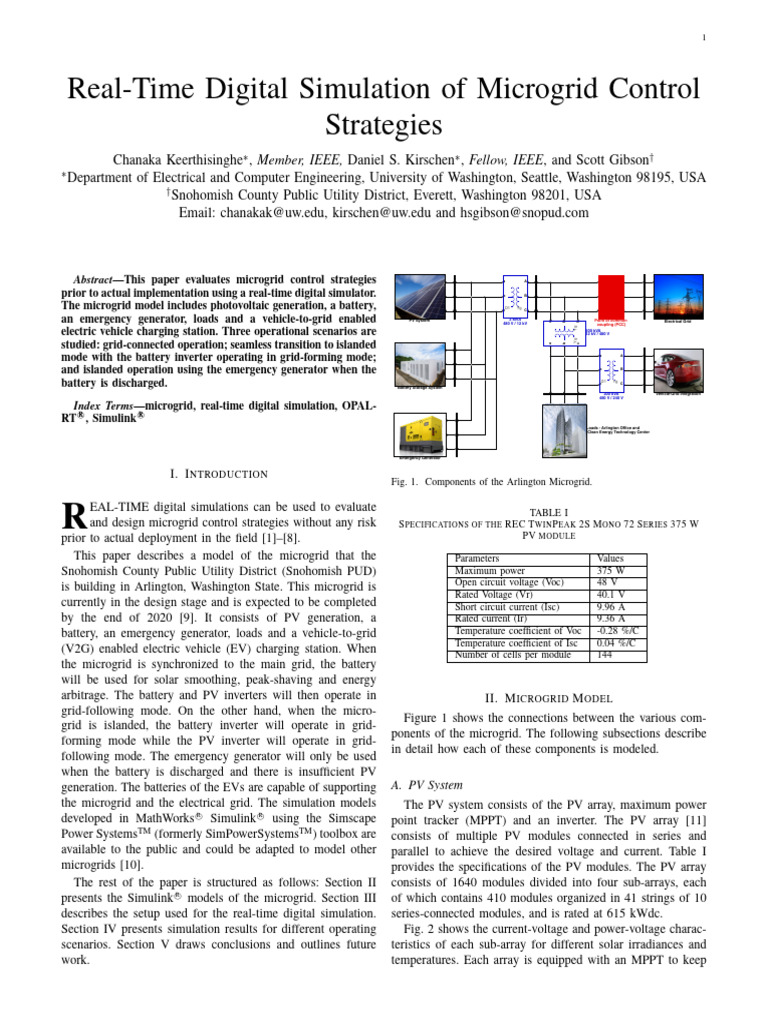 IEEE_Microgrid | PDF | Photovoltaic System | Power Inverter