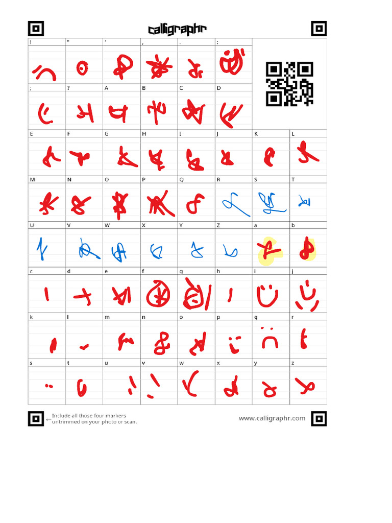 Calligraphr Template PDF | PDF