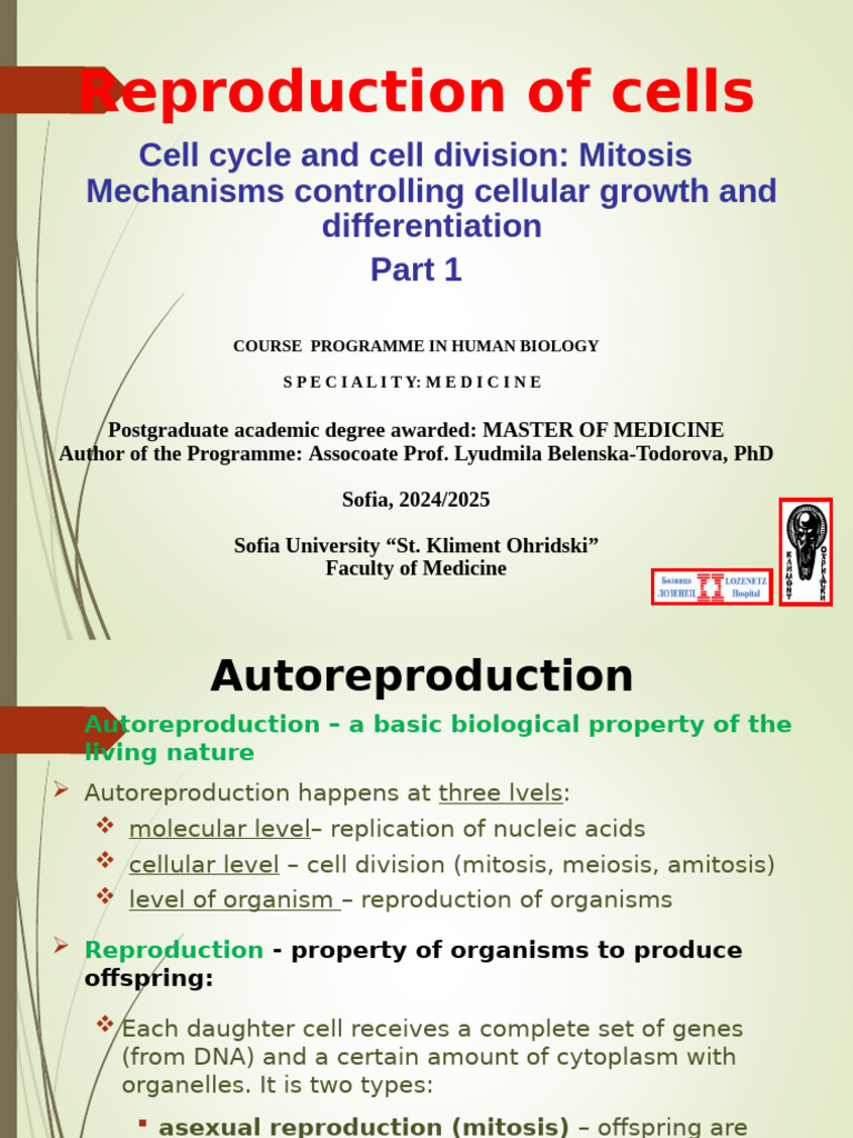 Cell Reproduction - Atypical Forms - Regulation of Cell Cycle - Part 1 ...