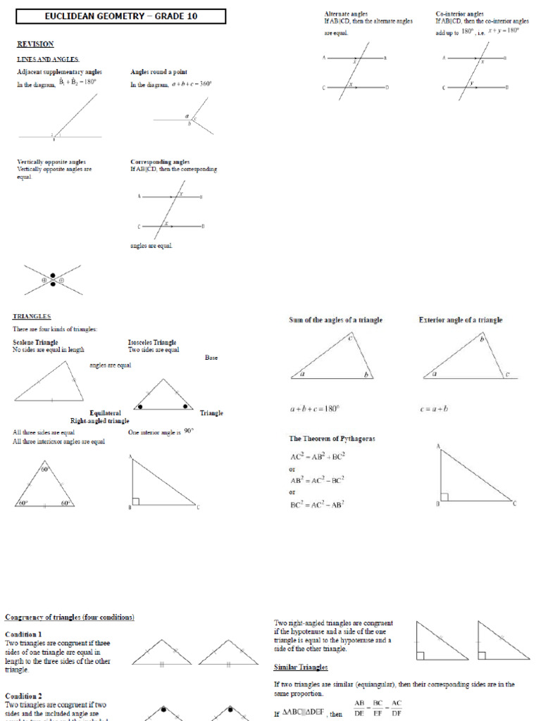 Grade 10 Euclidean Geo | PDF