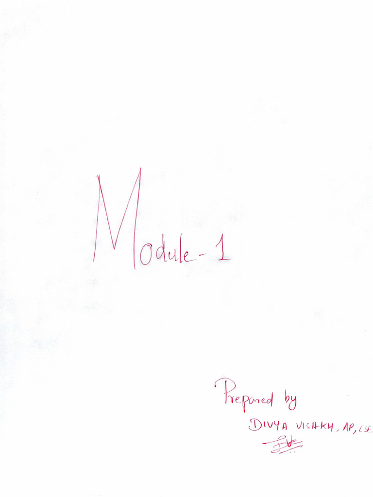 Module 1 | PDF